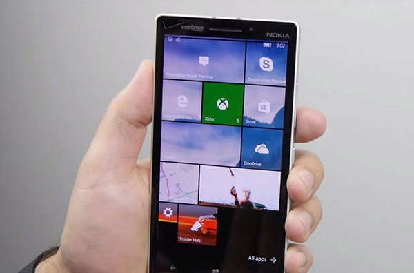 微软正式推送Win10 Mobile预览版10549快速版